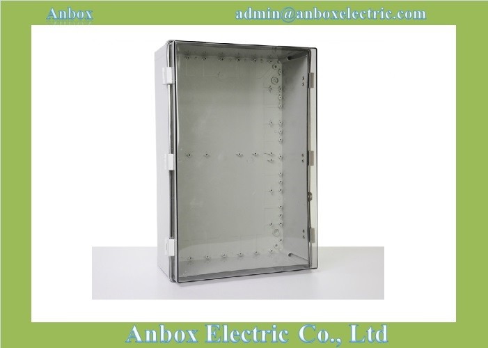 600x400x220mm ip66 PC clear waterproof hinged plastic box hinged box